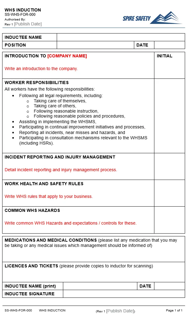 FREE Traffic Management Plan Template | Spire Safety